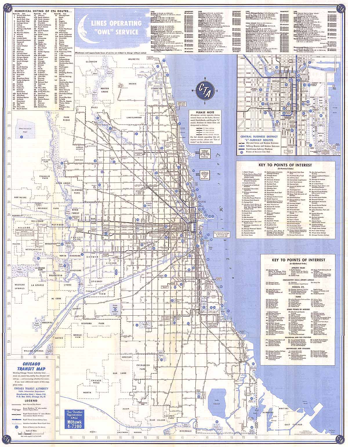Chicago ''L''.org: System Maps - Route Maps