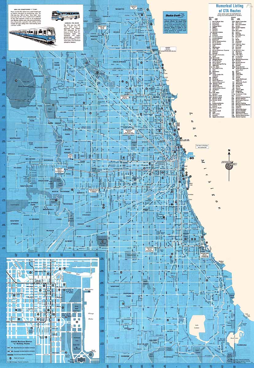 Chicago ''L''.org: System Maps - Route Maps