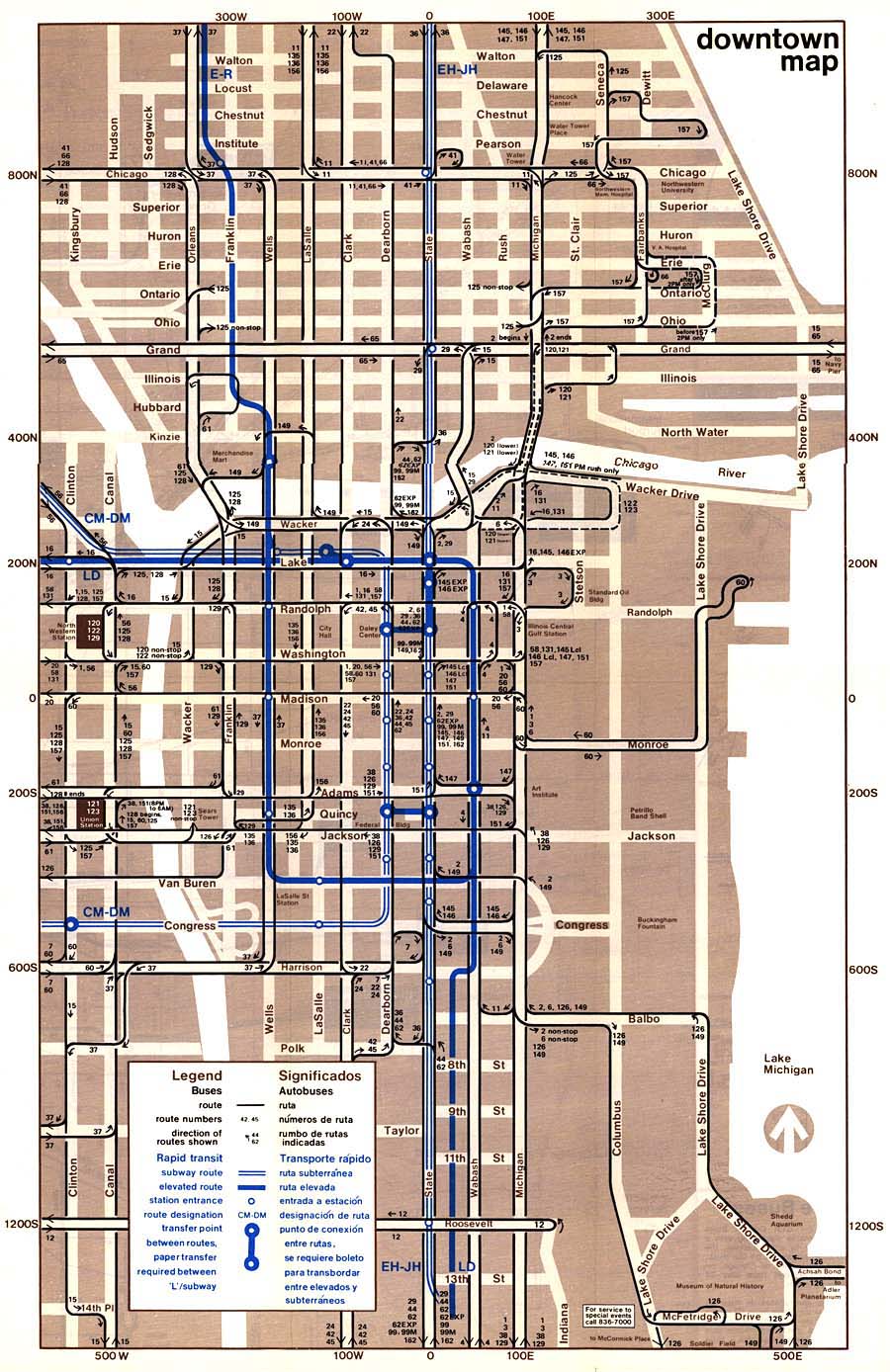 Chicago ''L''.org: System Maps - Route Maps