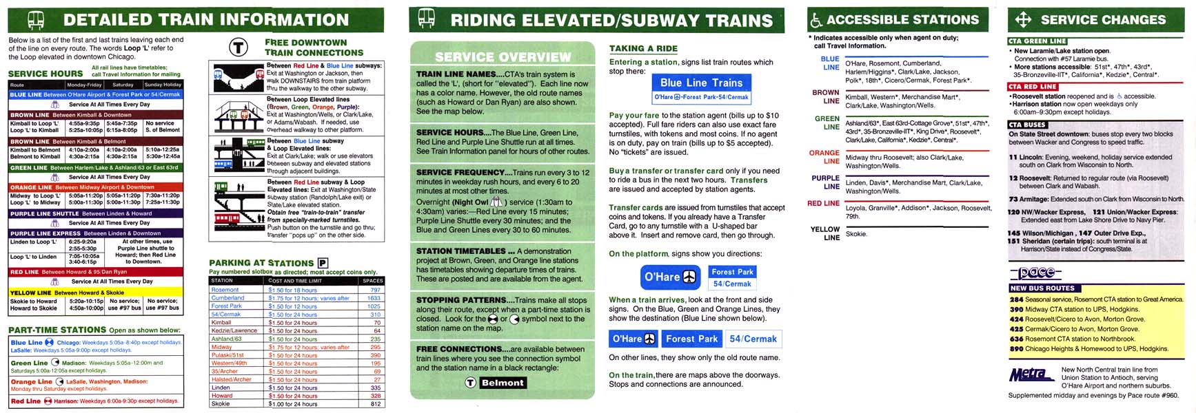 Chicago ''L''.org: System Maps - Route Maps