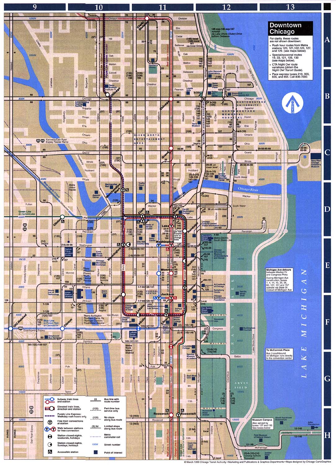 Chicago ''L''.org: System Maps - Route Maps