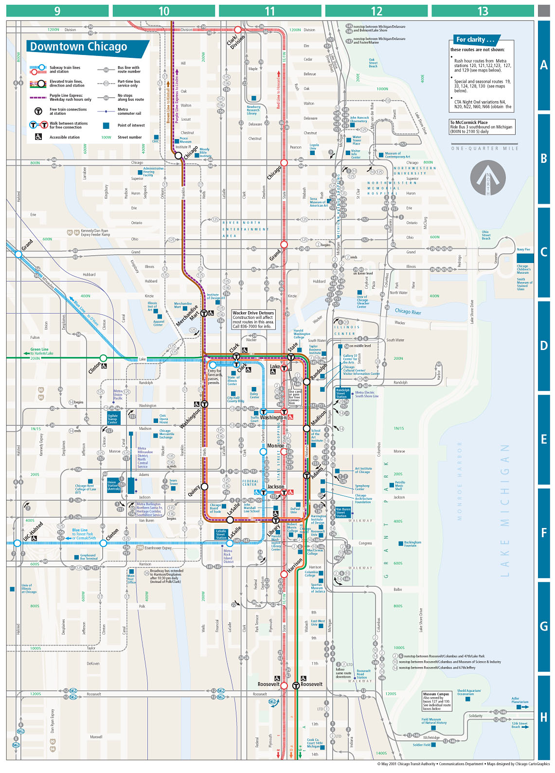 Chicago ''L''.org: System Maps - Route Maps