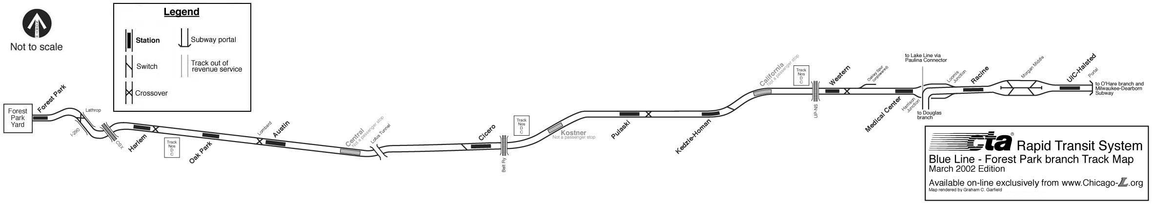 Chicago ''L''.org: System Maps - Track Maps
