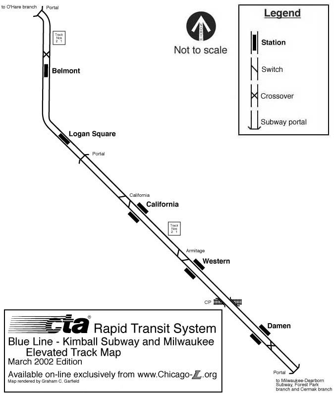 Chicago ''L''.org: System Maps - Track Maps