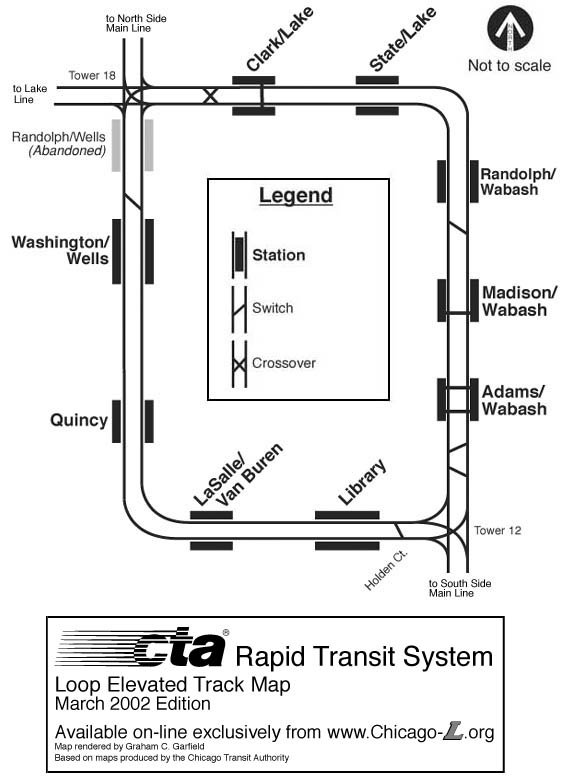 Chicago ''L''.org: System Maps - Track Maps