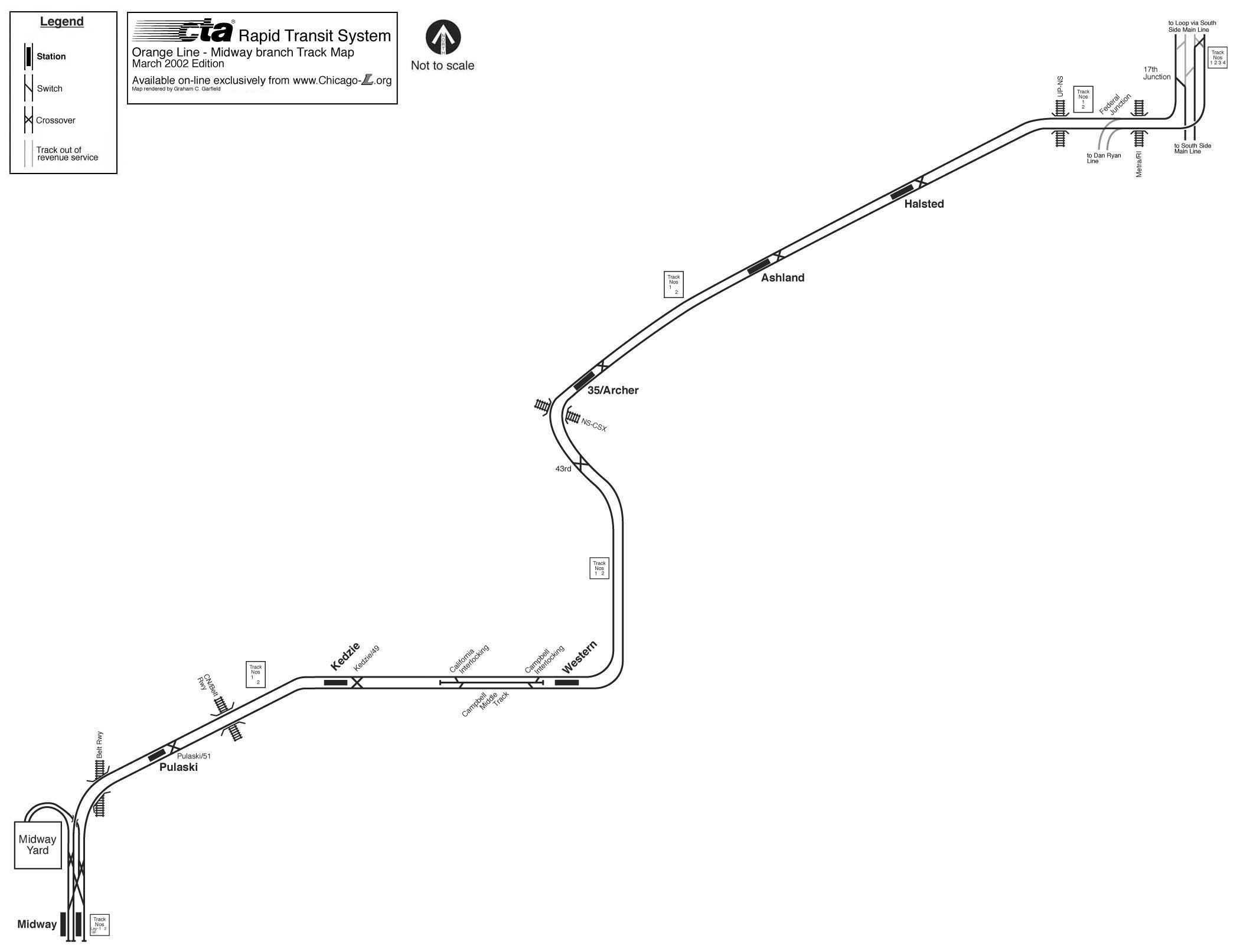 Chicago ''L''.org: System Maps - Track Maps